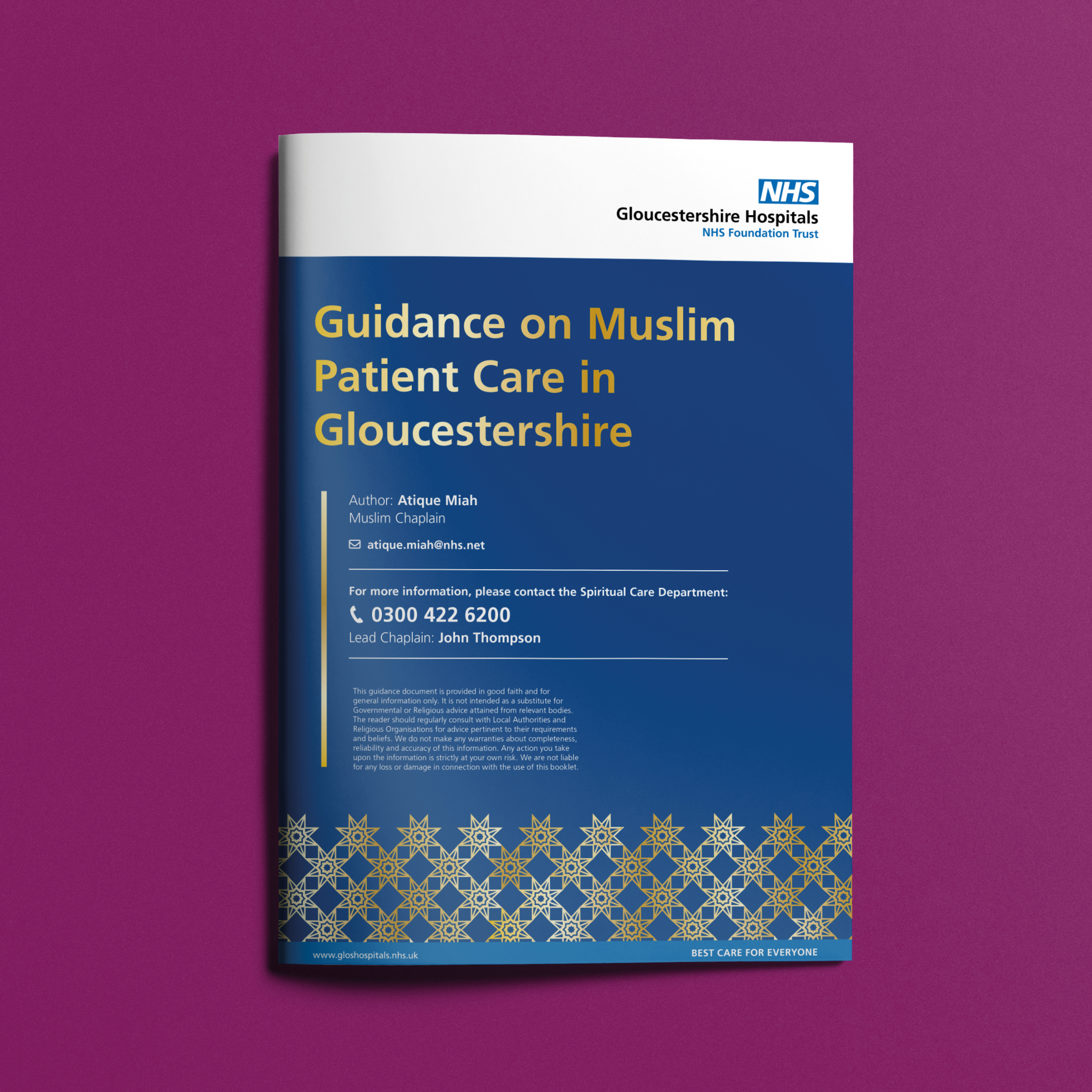 Guide to Muslim Patient Care – Ottilie Designs